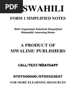 Form 2 English Notes | PDF