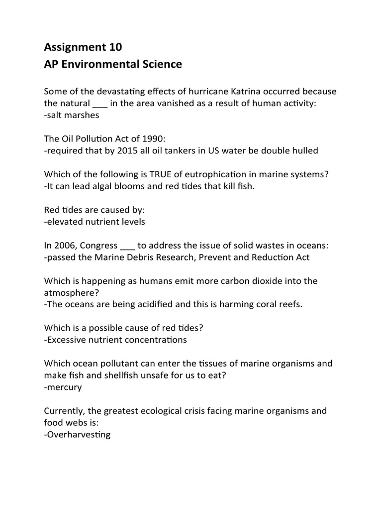 AP Environmental Science 5 | PDF | Wellness | Technology & Engineering