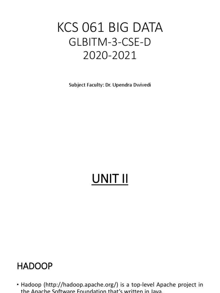 Big Data Hadoop Framework | PDF | Apache Hadoop | Map Reduce