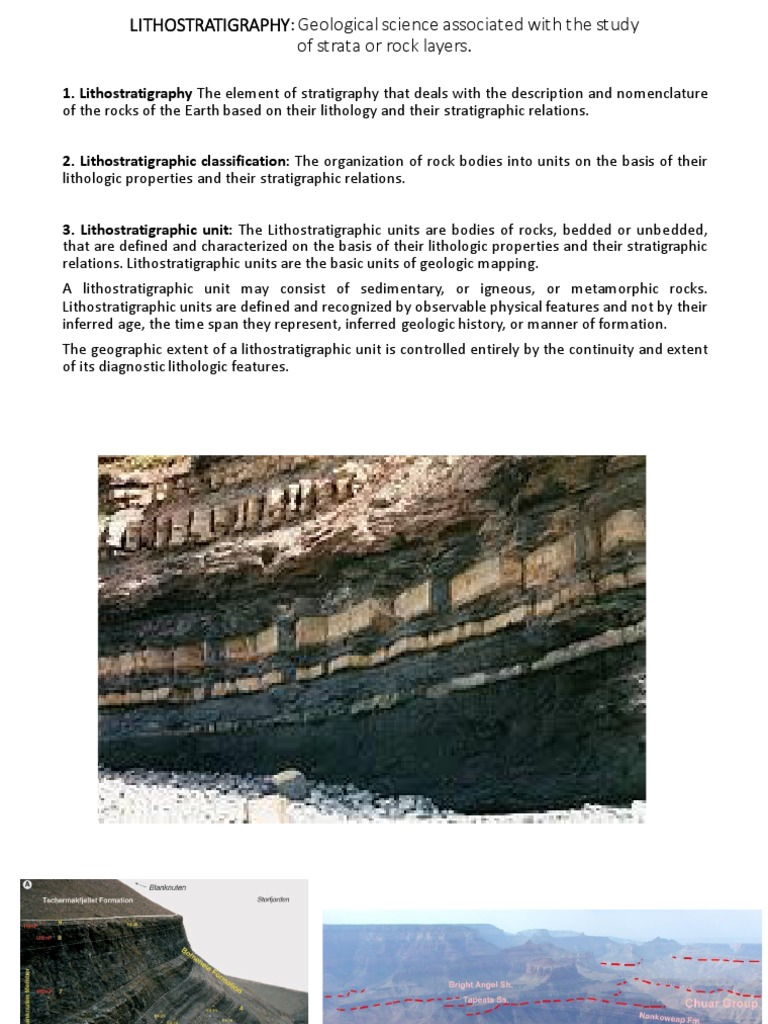 LITHOSTRATIGRAPHY | PDF | Geological Formation | Stratigraphy