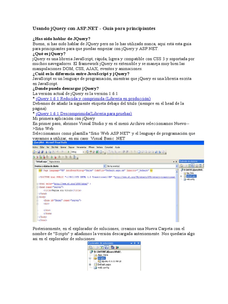 Jquery Para Aspnet Pdf J Query Script Java 
