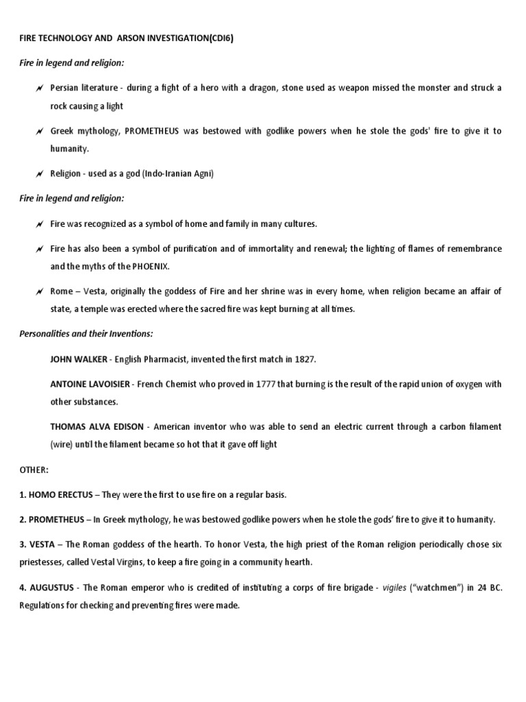 Fire Technology and Arson Investigation Module | PDF | Combustion | Fires