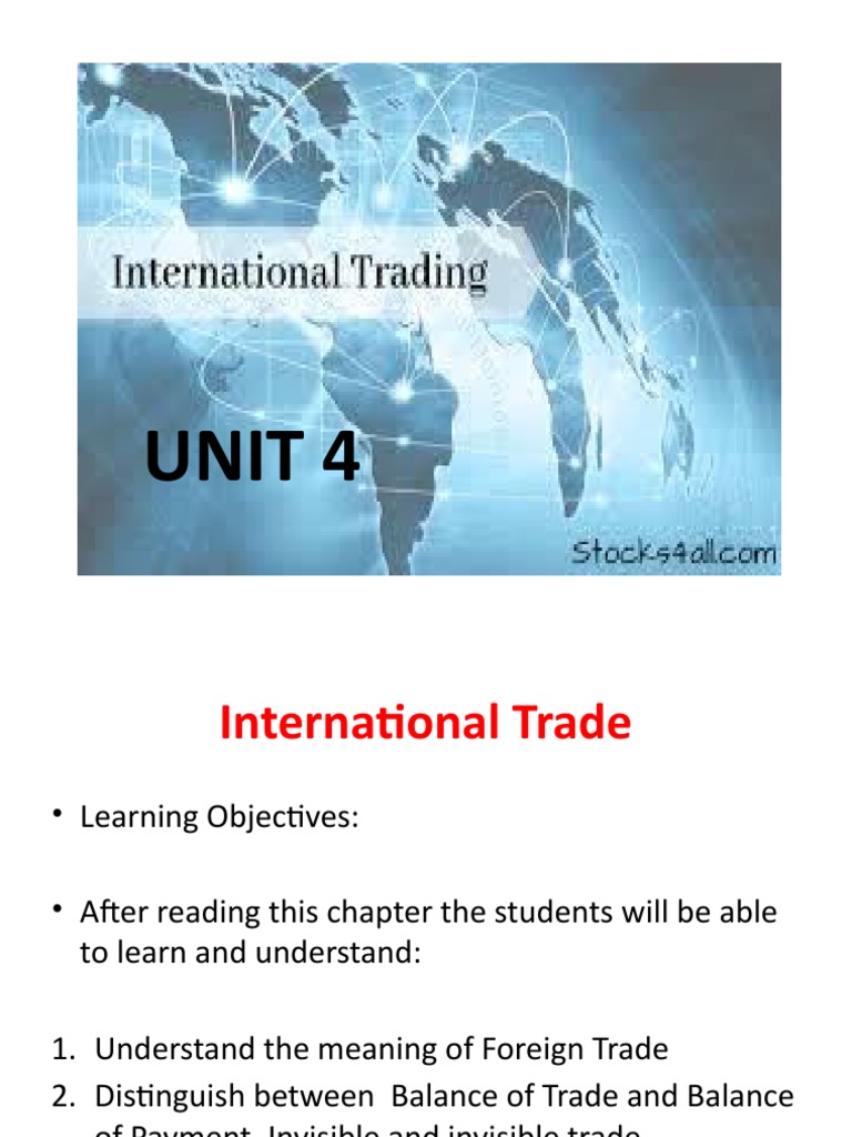 4.international Trade | PDF | World Trade Organization | Letter Of Credit