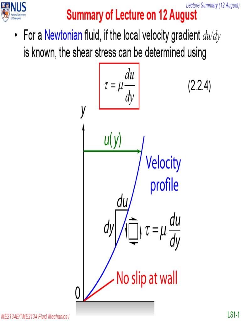 TME2134 Tutorial Slides | PDF | Shear Stress | Fluid Dynamics