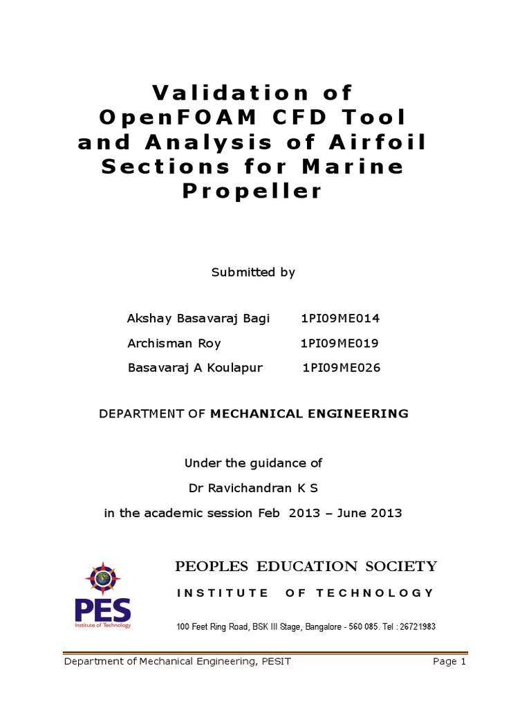 OpenFOAM CFD Tools For Marine Propeller | PDF | Fluid Dynamics ...