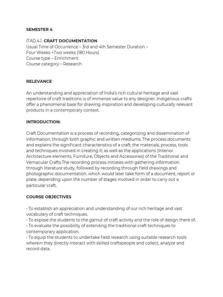 Craft Documentation | PDF | Sociology | Crafts