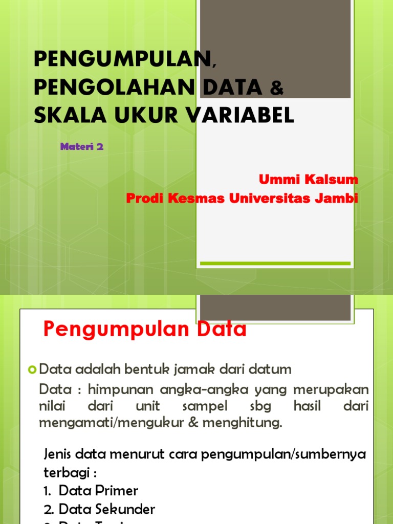 2 Pengumpulan Data & Skala | PDF