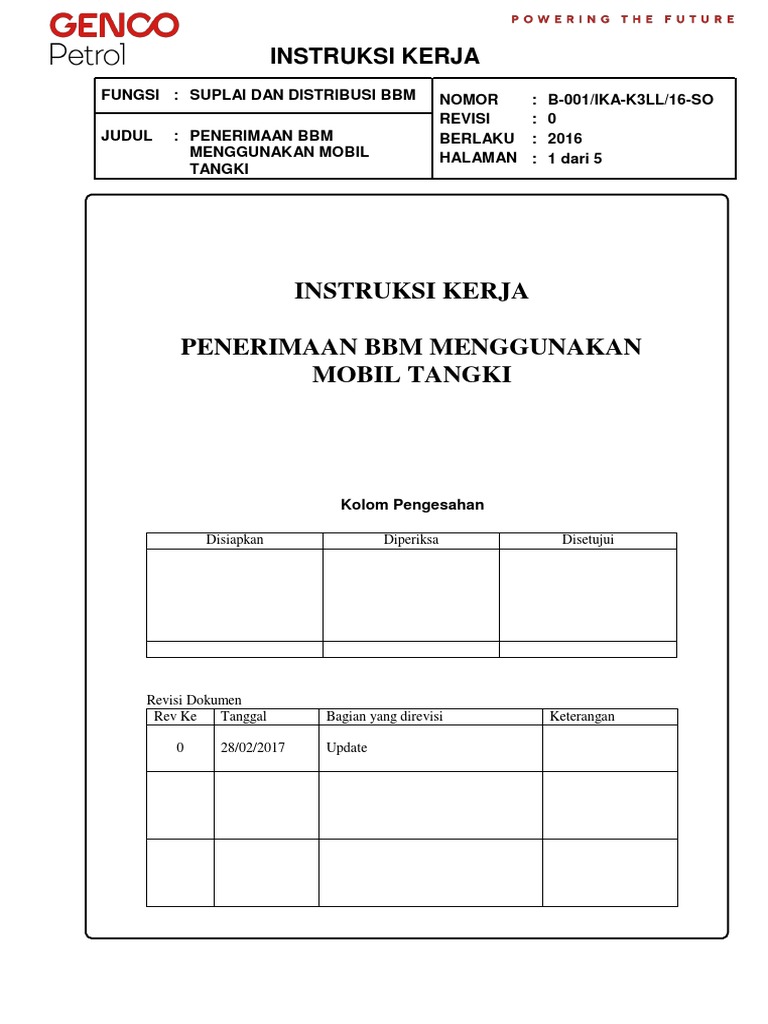 Ik Penerimaan BBM Dengan MT Fix | PDF
