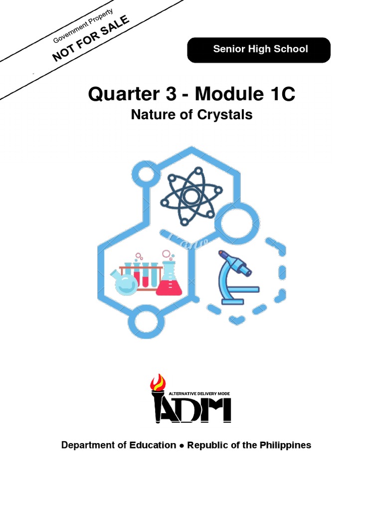 Quarter 3 - Module 1C: Nature of Crystals | PDF | Crystal Structure ...
