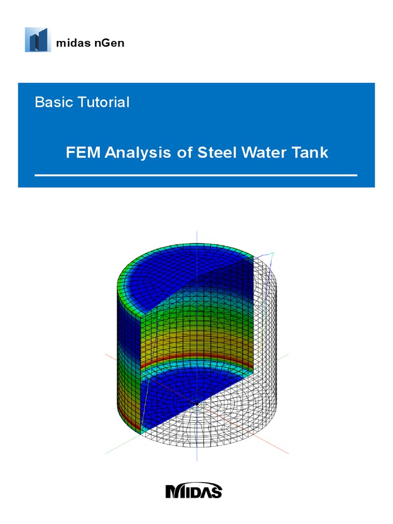 FEM Analysis of Steel Water Tank Using Midas nGEN | PDF | Icon ...