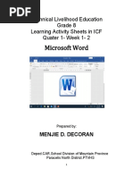 EmpTech - Q1 - Mod4 - Common Productivity Tools | PDF | Microsoft Excel | Spreadsheet