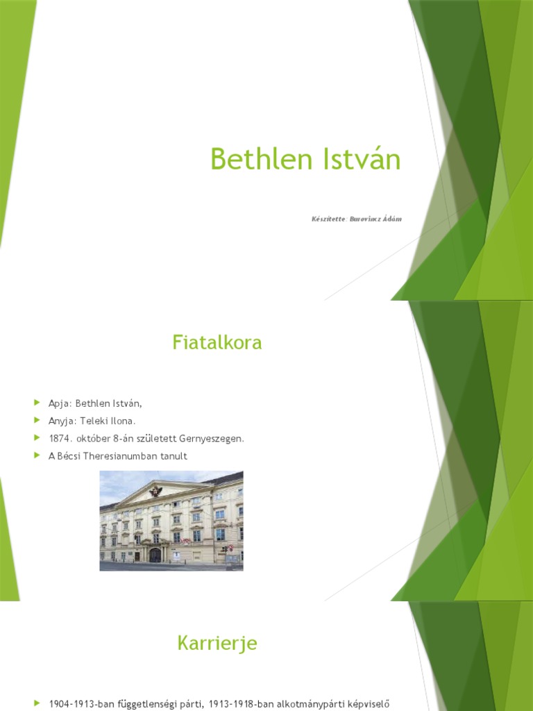 Bethlen István | PDF