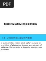 Introduction To Modern Symmetric-Key Ciphers | PDF | Cipher | Cryptography