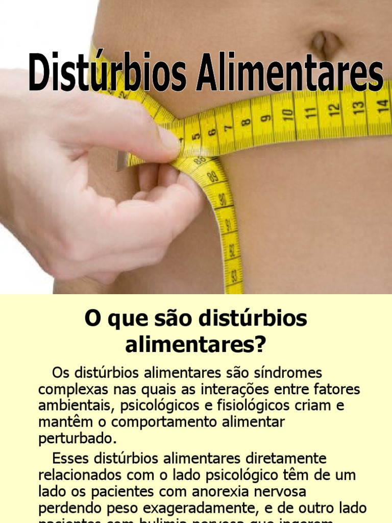 Distúrbios Alimentares: Anorexia e Bulimia | PDF | Bulimia nervosa ...