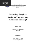 Masusing Banghay Aralin Sa Filipino 9 Parabula NG Banga | PDF