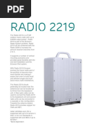 Radio 2219 Datasheet PDF | PDF | Radio | Ericsson