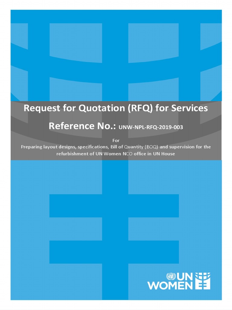 Request For Quotation (RFQ) For Services-Interior Designer | PDF | Specification (Technical ...