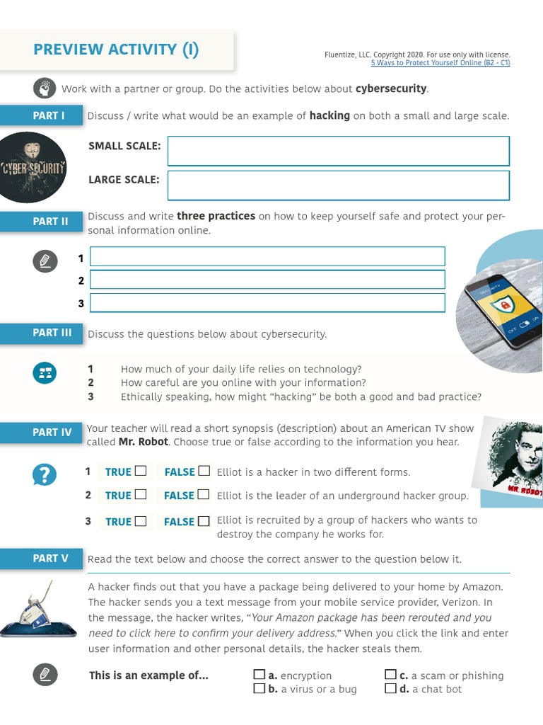Preview Activity (I) : Small Scale: Large Scale | PDF | Security Hacker ...