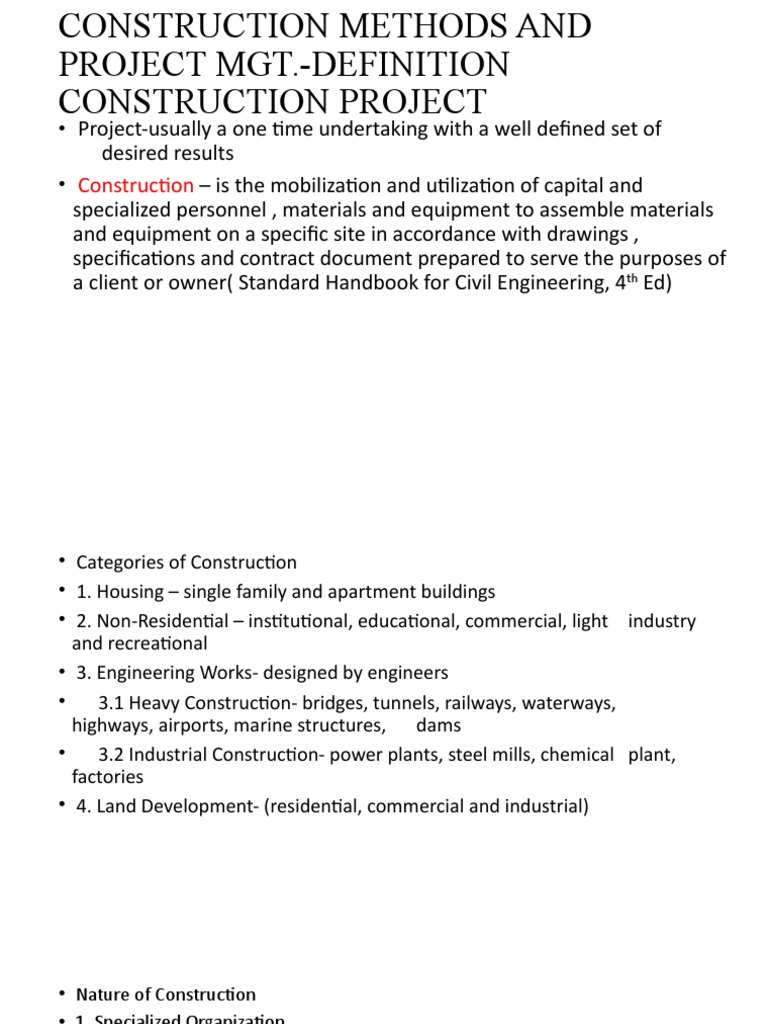 Feb 3 2022 Cen 406 Construction Methods and Project MGT Construction ...