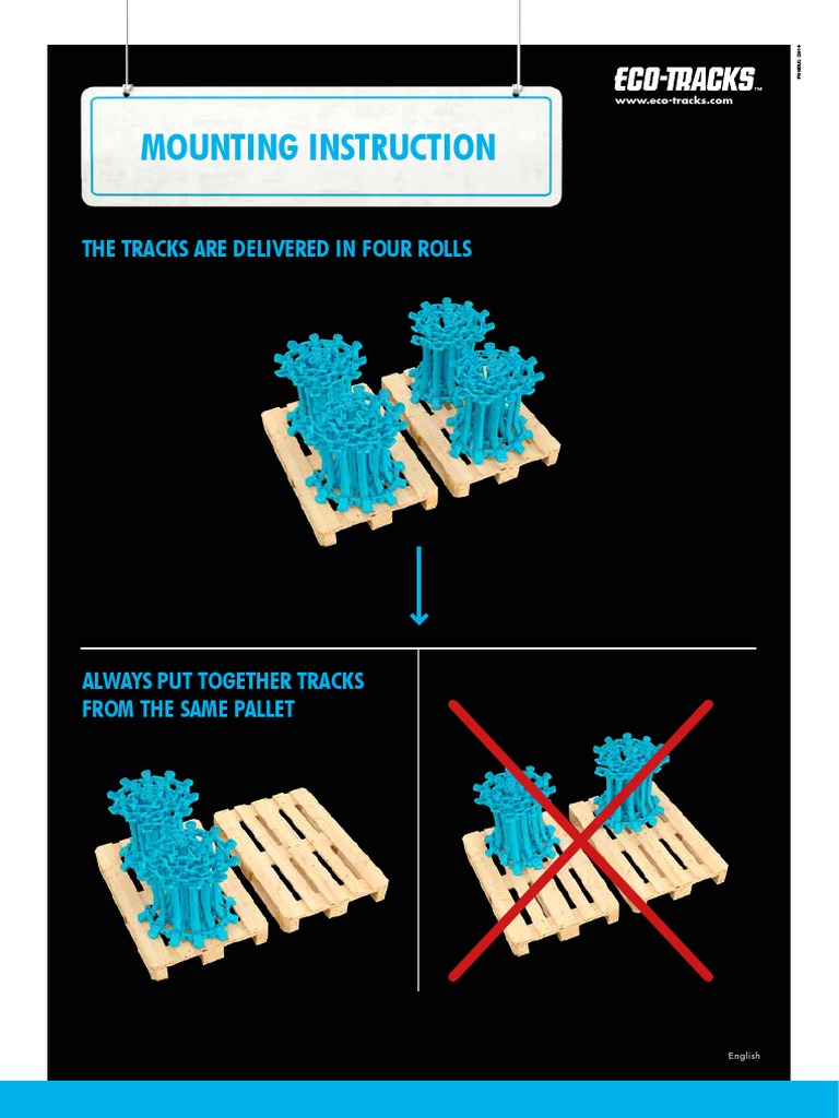 Mounting Instruction: The Tracks Are Delivered in Four Rolls | PDF ...