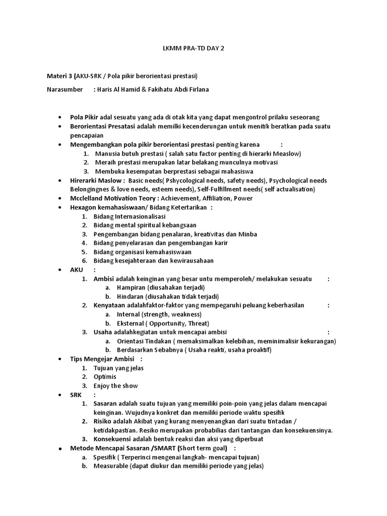LKMM Pra-Td Day 2 | PDF | Sains & Matematika