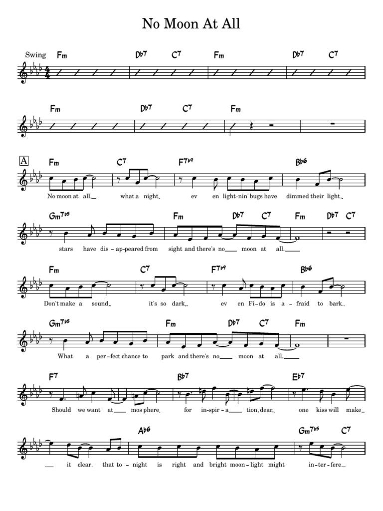 No Moon at All | PDF