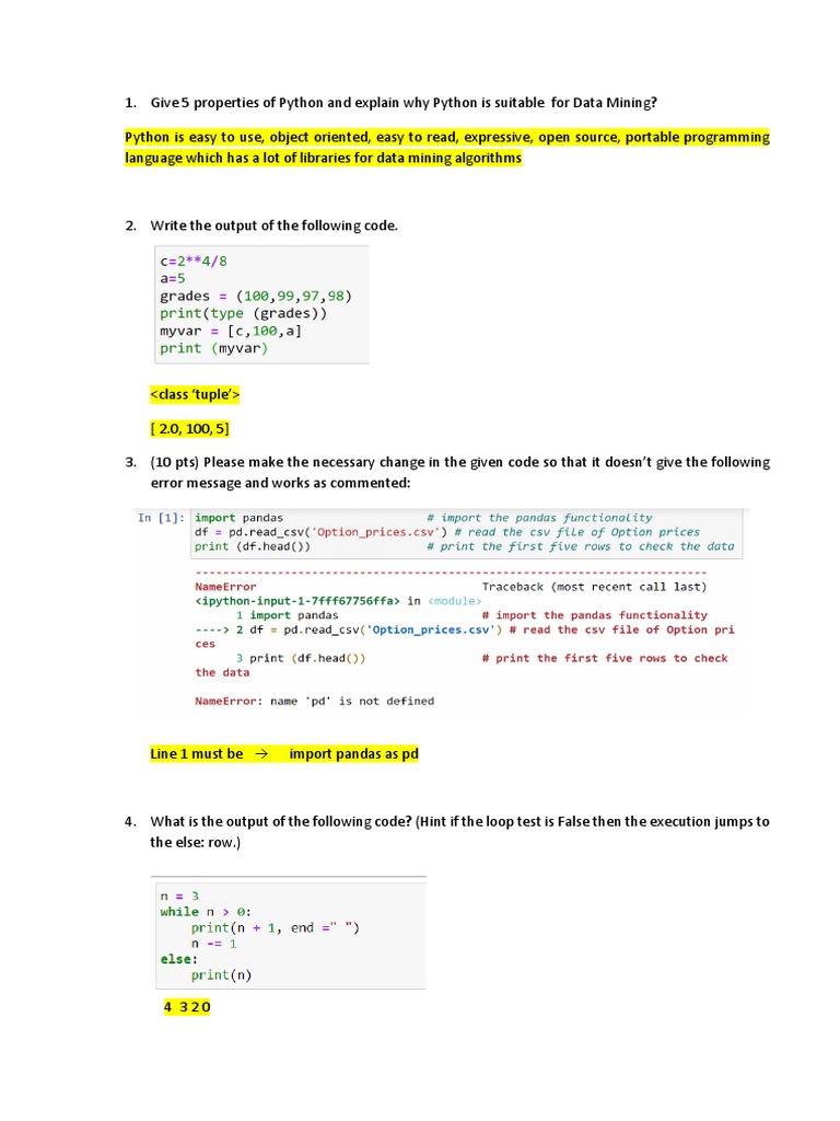 Data Mining Exercises - Solutions | PDF | Cluster Analysis ...
