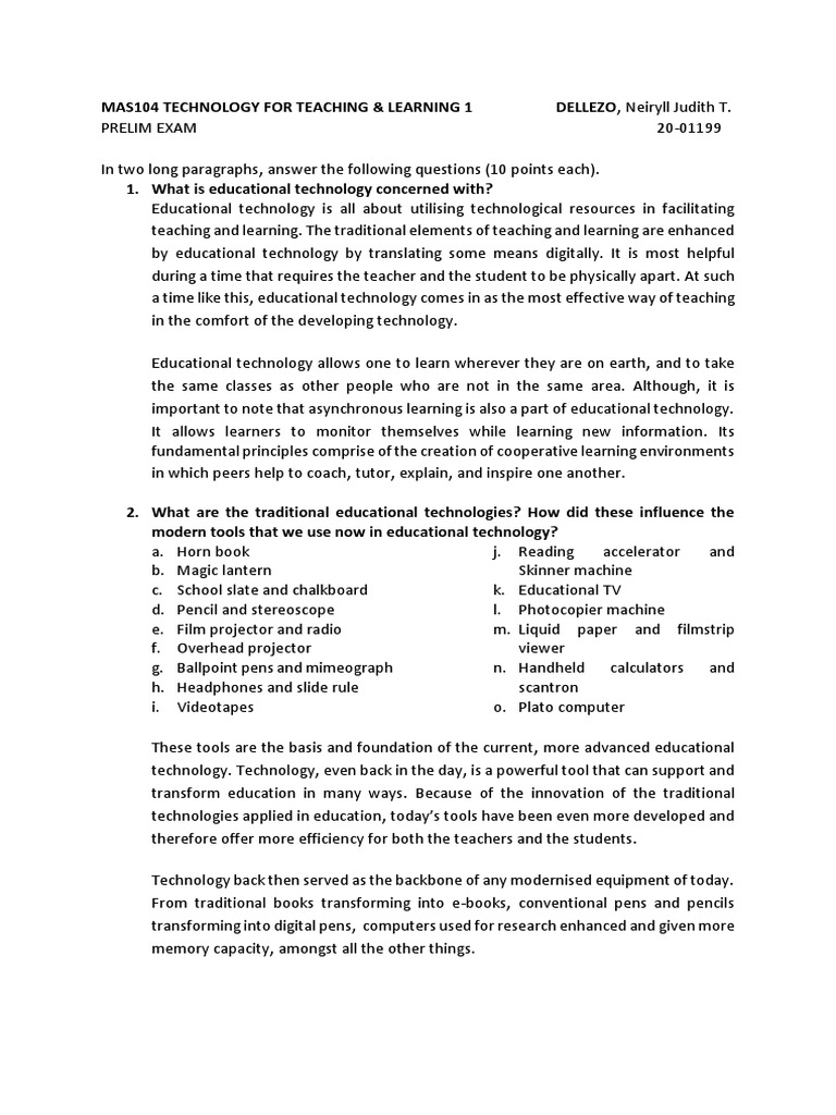 Educational Technology | PDF | Educational Technology | Learning