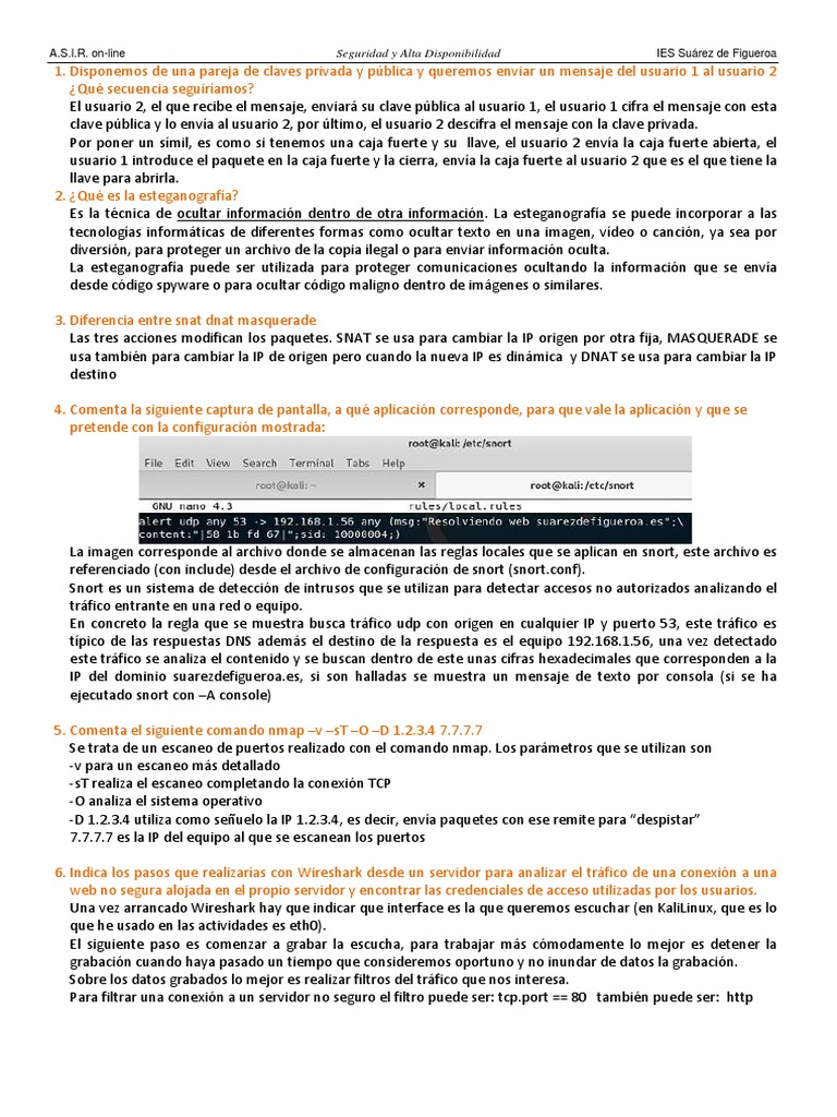 Solución Examen Febrero | Download grátis PDF | Protocolo de transferencia de archivos ...