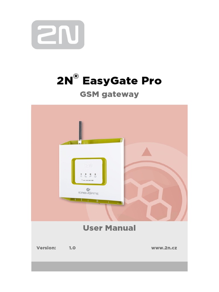 2N EasyGate Pro User Manual 2N EasyGate Pro User Manual | PDF ...