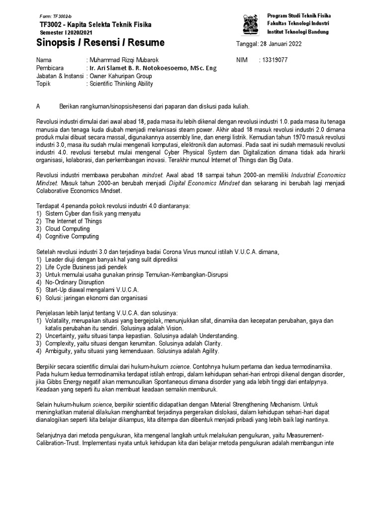 13319077-Muhammad Rizqi Mubarok-28 Januari 2022 | PDF