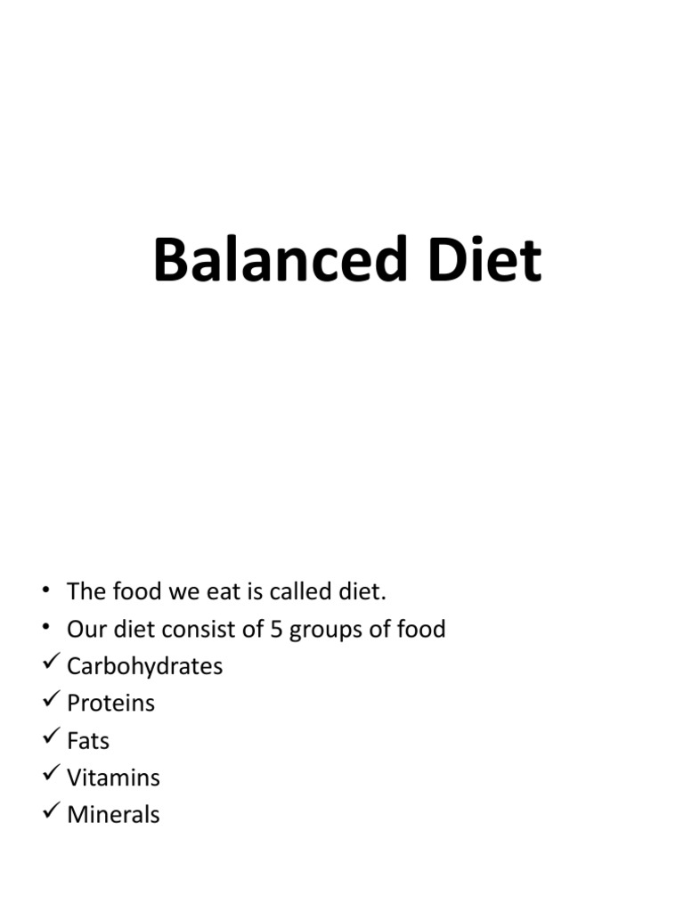 Balanced Diet | PDF | Diet & Nutrition | Dietary Fiber