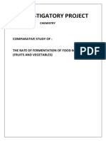 Student Chemistry Fermentation Study | PDF | Fermentation In Food ...