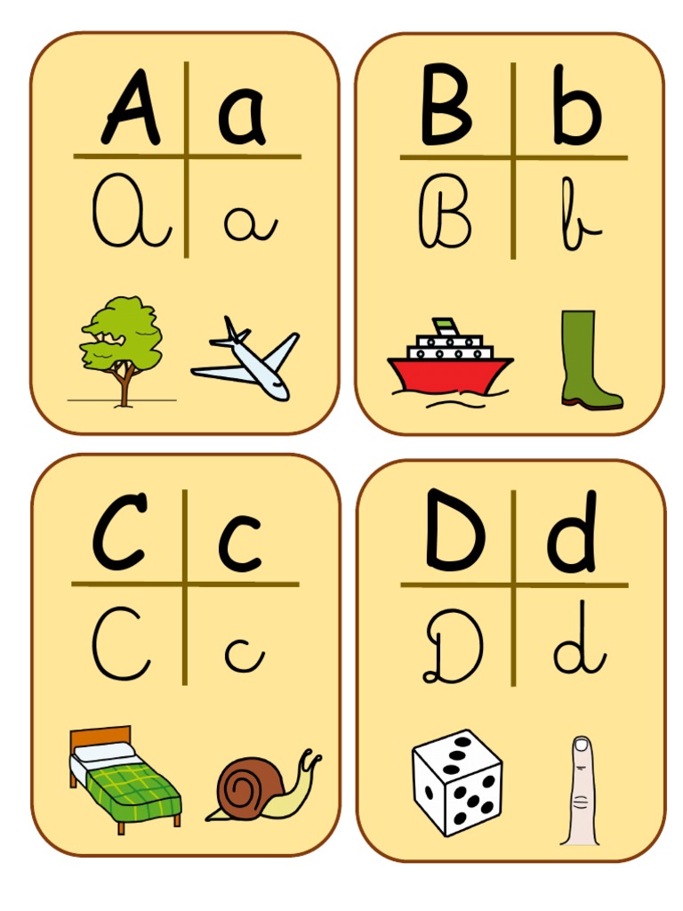 Abecedario Con 4 Tipos de Letras | PDF