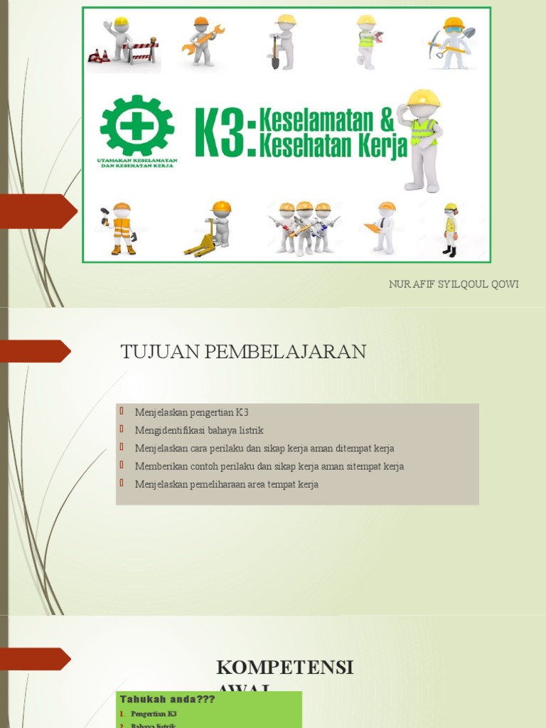 Presentasi K3 Kelistrikan | PDF | Sains & Matematika | Teknologi & Rekayasa