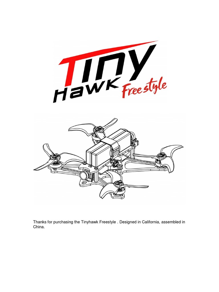 TinyhawkFreestyle Manualv1.1 | PDF | Menu (Computing) | Aircraft