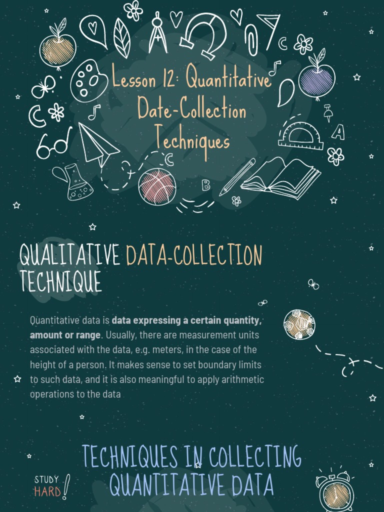 Lesson 12: Quantitative Date-Collection Techniques | PDF | Level Of ...