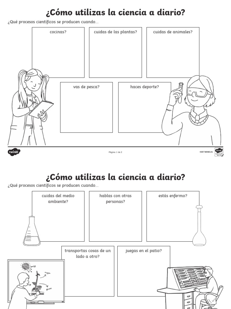 Es Au SC 359 Como Utilizas La Ciencia A Diario Ficha de Actividad | PDF