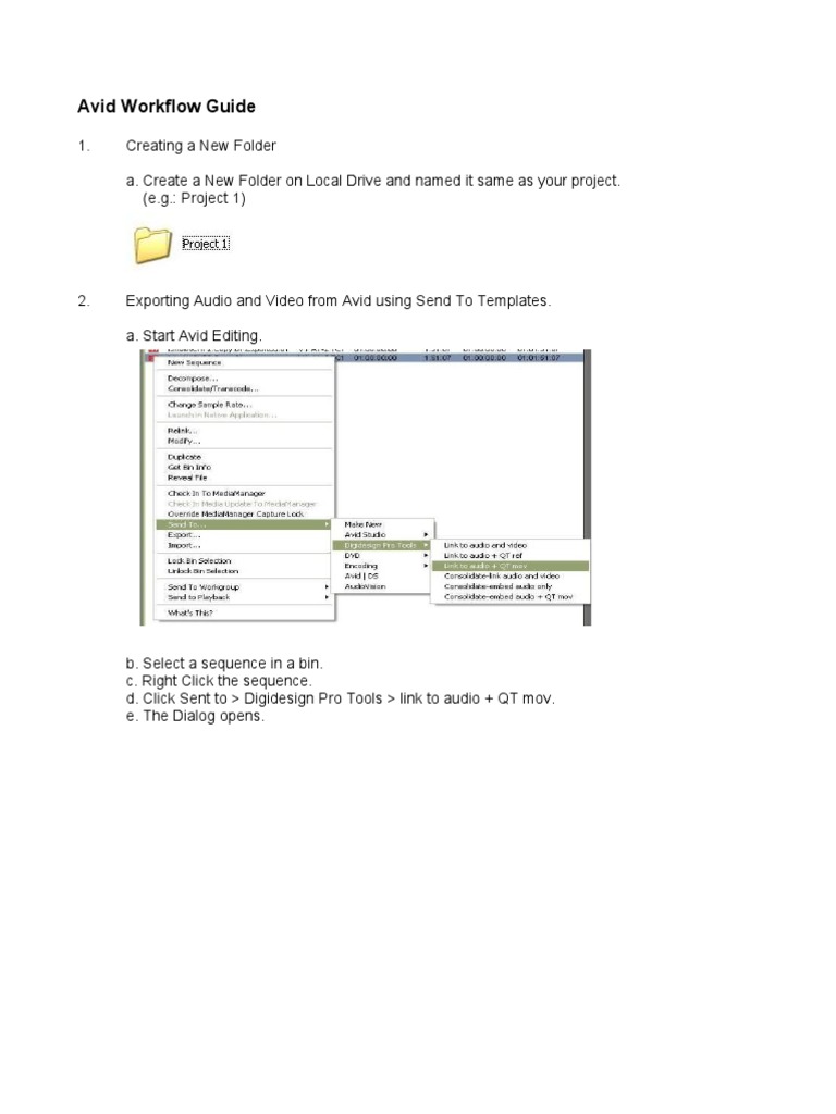 Avid Workflow Guide | PDF | Directory (Computing) | Computer File