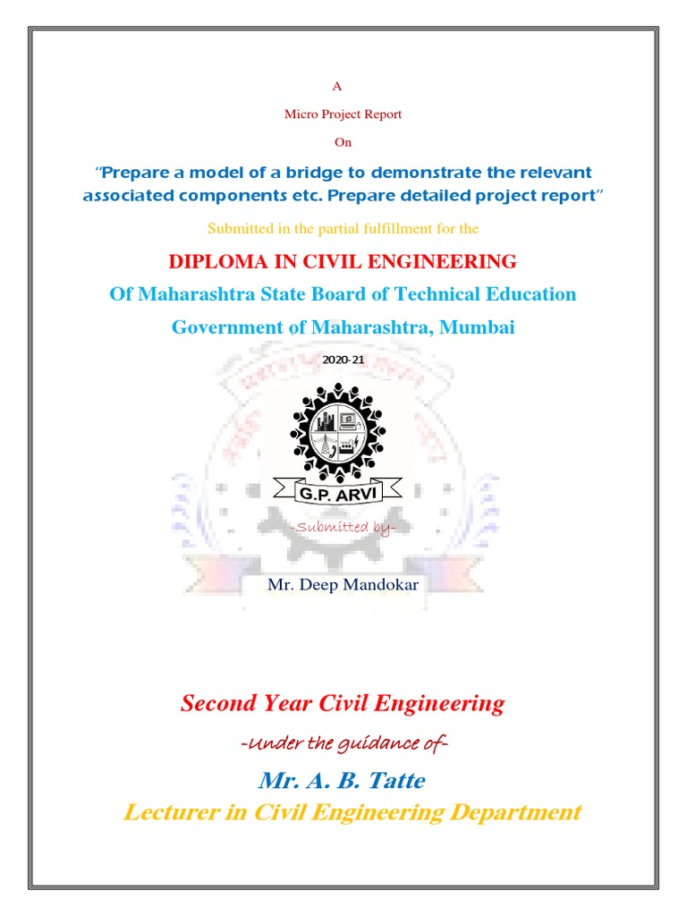 RBE Microproject Deep Mandokar | PDF | Civil Engineering | Building ...