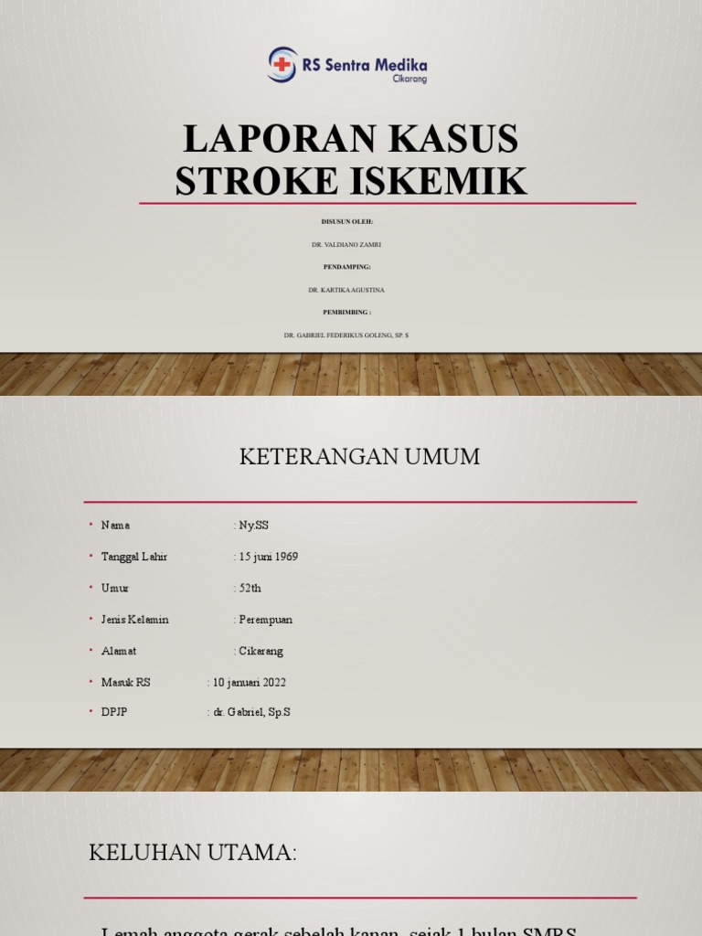 Laporan Kasus - Stroke Iskemik | PDF