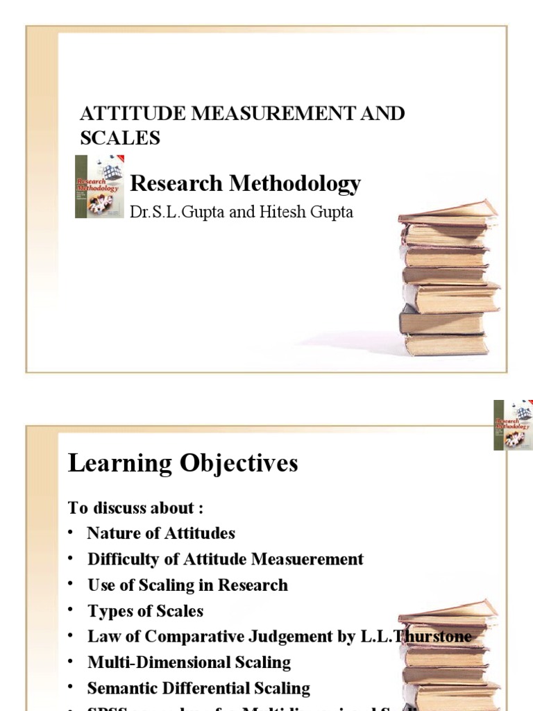 Ch-7 Attitude Measurement and Scales | PDF | Level Of Measurement ...