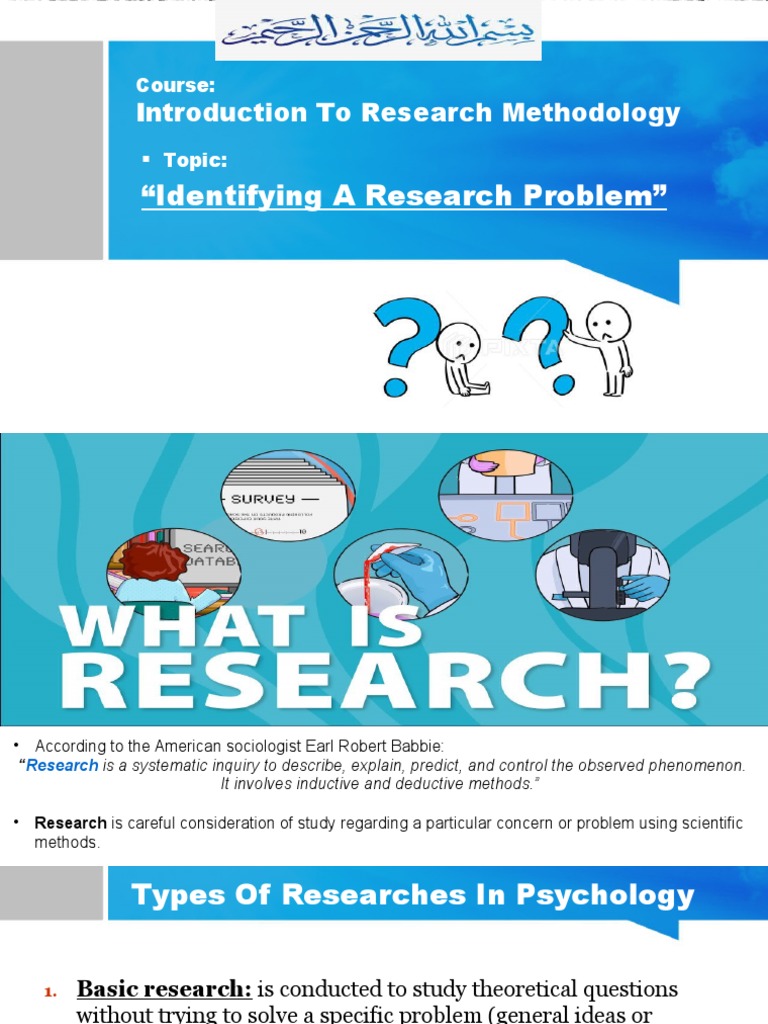Identifying A Research Problem | PDF | Hypothesis | Scientific Method