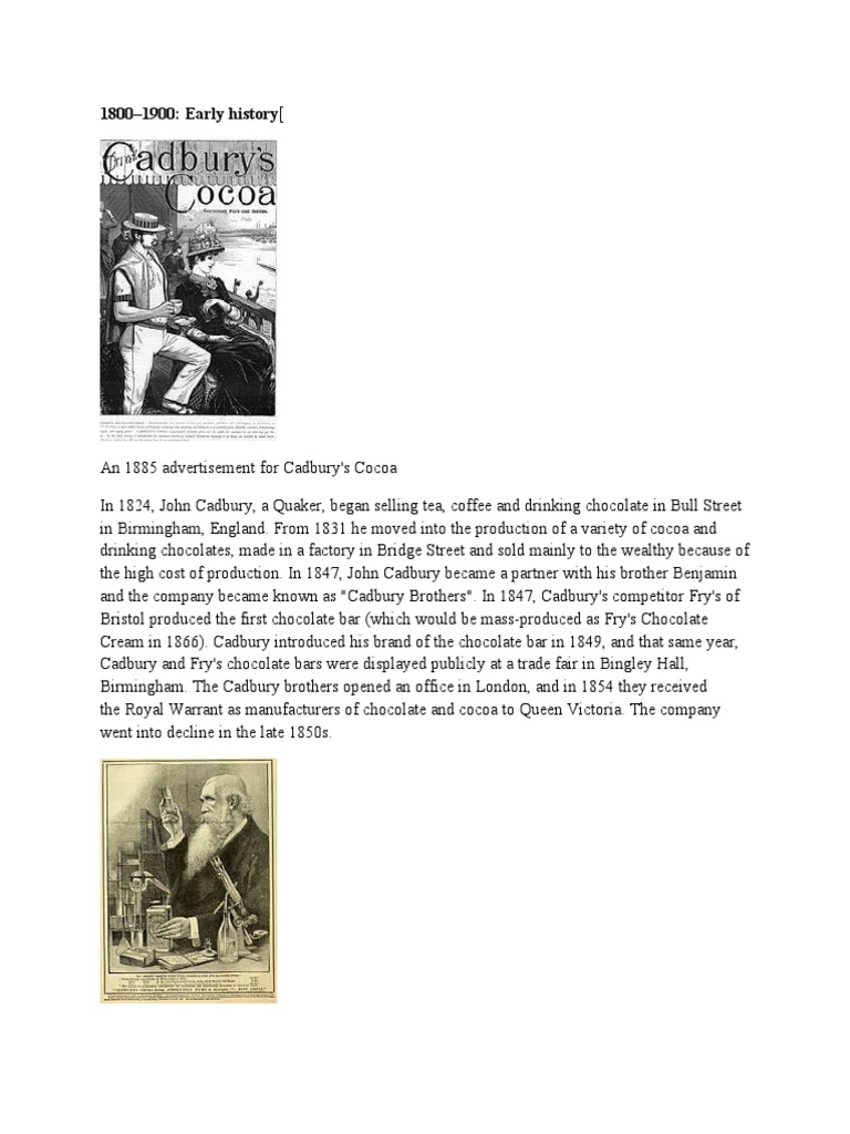 Cadbury's Chocolate Evolution | PDF | Home & Garden