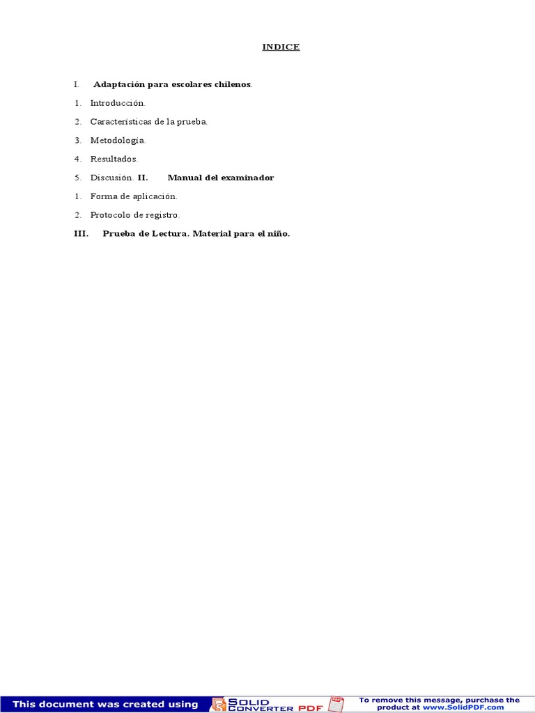 Evaluacion Spache. | PDF | Comprensión lectora | Evaluación