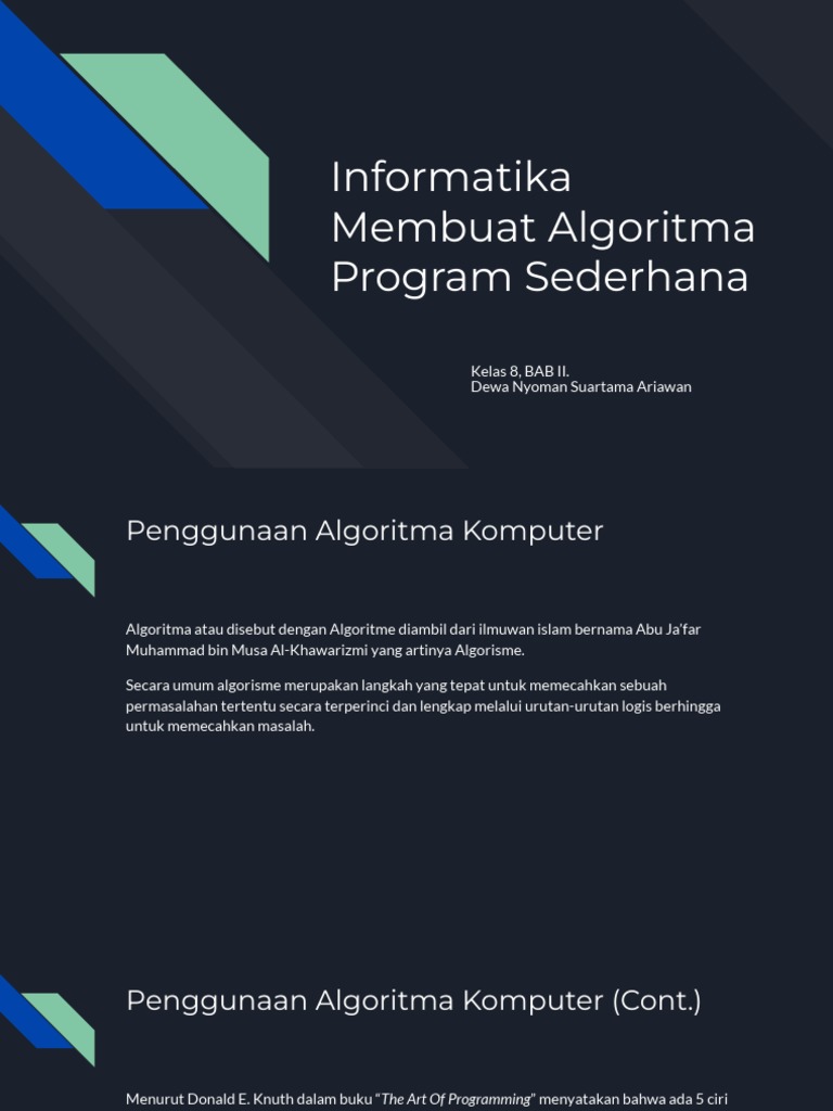 Algoritma dan Pseudocode untuk Menghitung Luas Segitiga | PDF