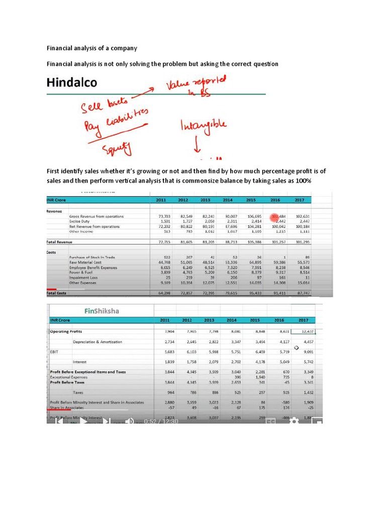 Financial Analysis of A Company | PDF | Debt | Loans