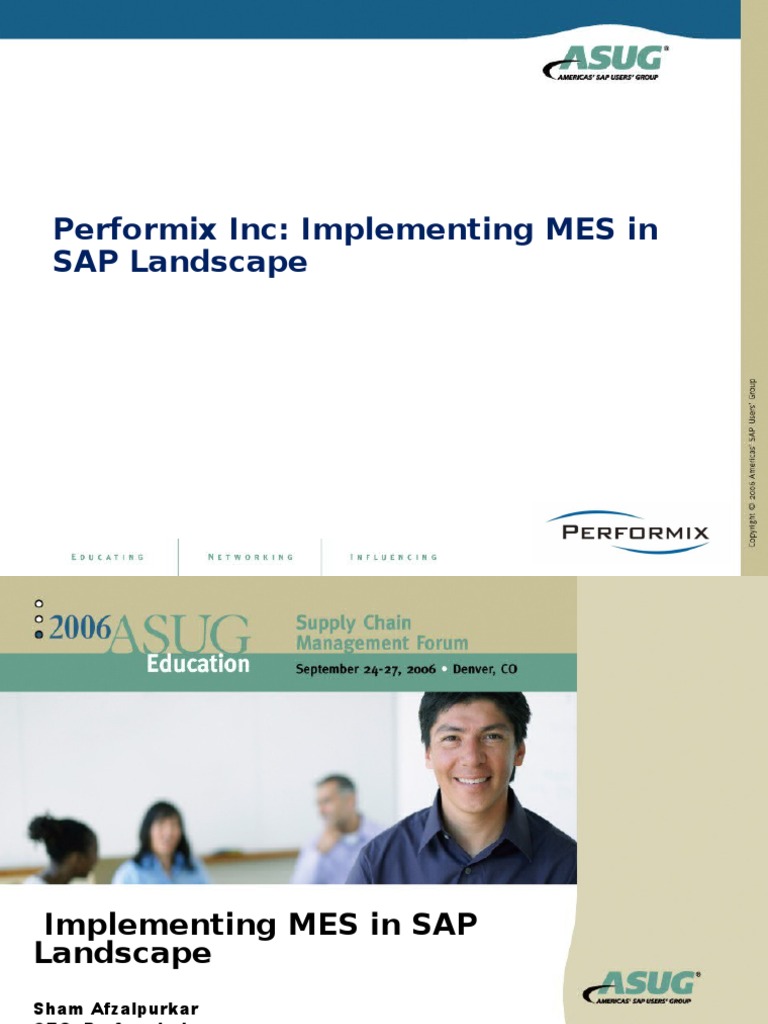 Integrating SAP and MES - Performix Inc Implementing MES in SAP | PDF ...