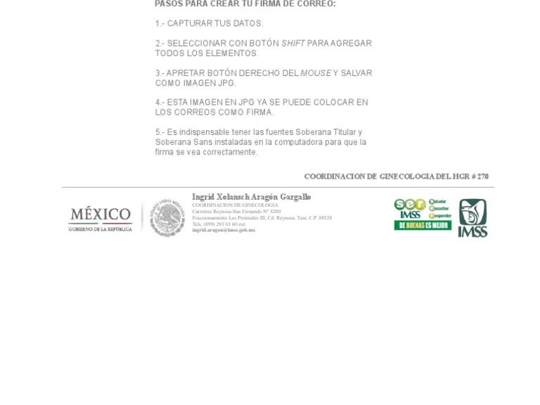 Base Firma SER IMSS | PDF