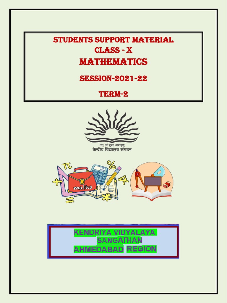 Class X - Maths - Study Material-Term-2 Session 2021-22 | PDF ...